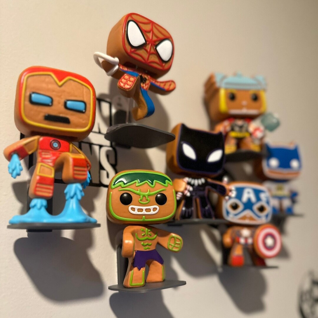 3d-printed Floating Shelf for Funko Pop Figures Wall-mounted Display ...