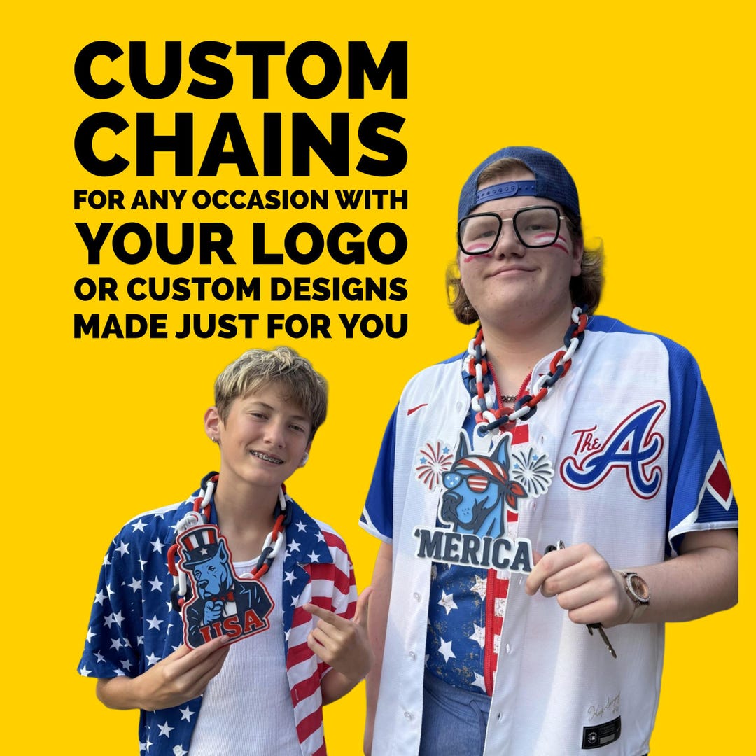 Custom 3D Printed Oversized Sports Chains for MVP or Business - Etsy