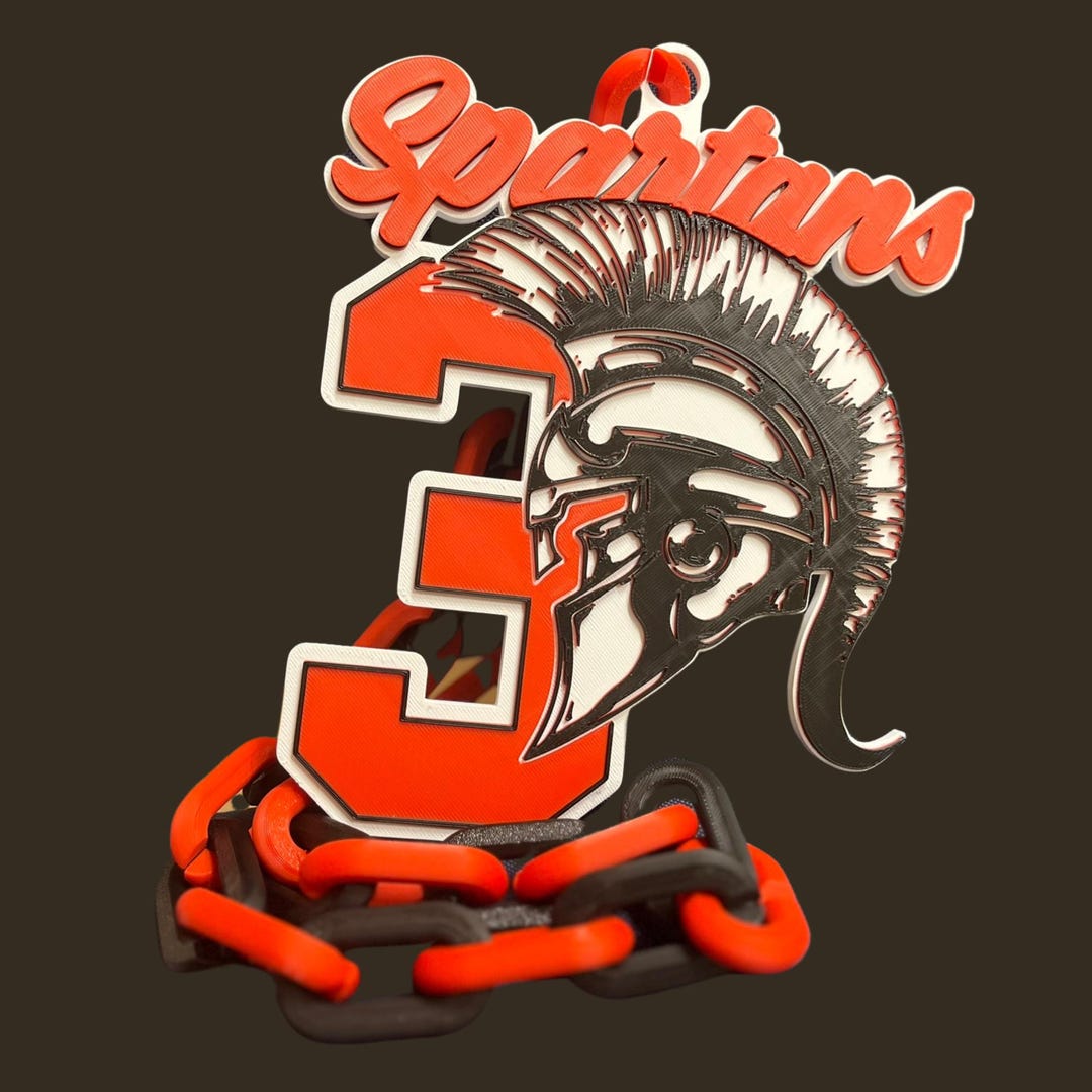 Custom Oversized Sports Spirit Chains With Your Logo, Players Name or ...