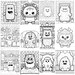 Massive 350 Cute Monsters Digital Coloring Pages Collection Fun for All ...