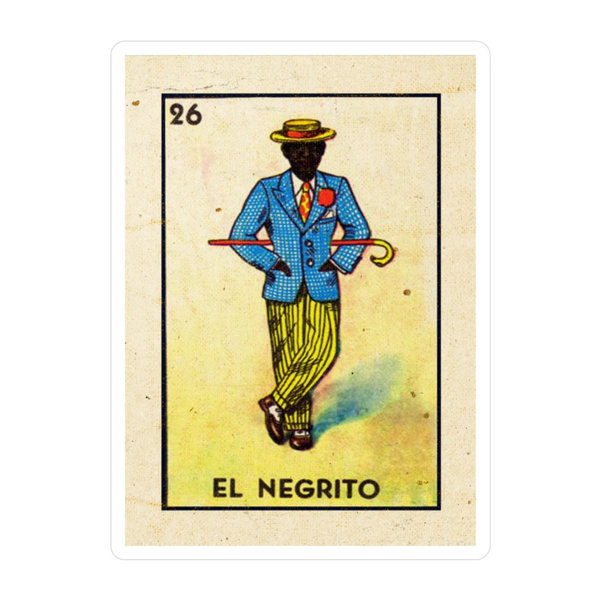 El Negrito Loteria original Vintage Version Kiss-cut Vinyl Decal - Etsy
