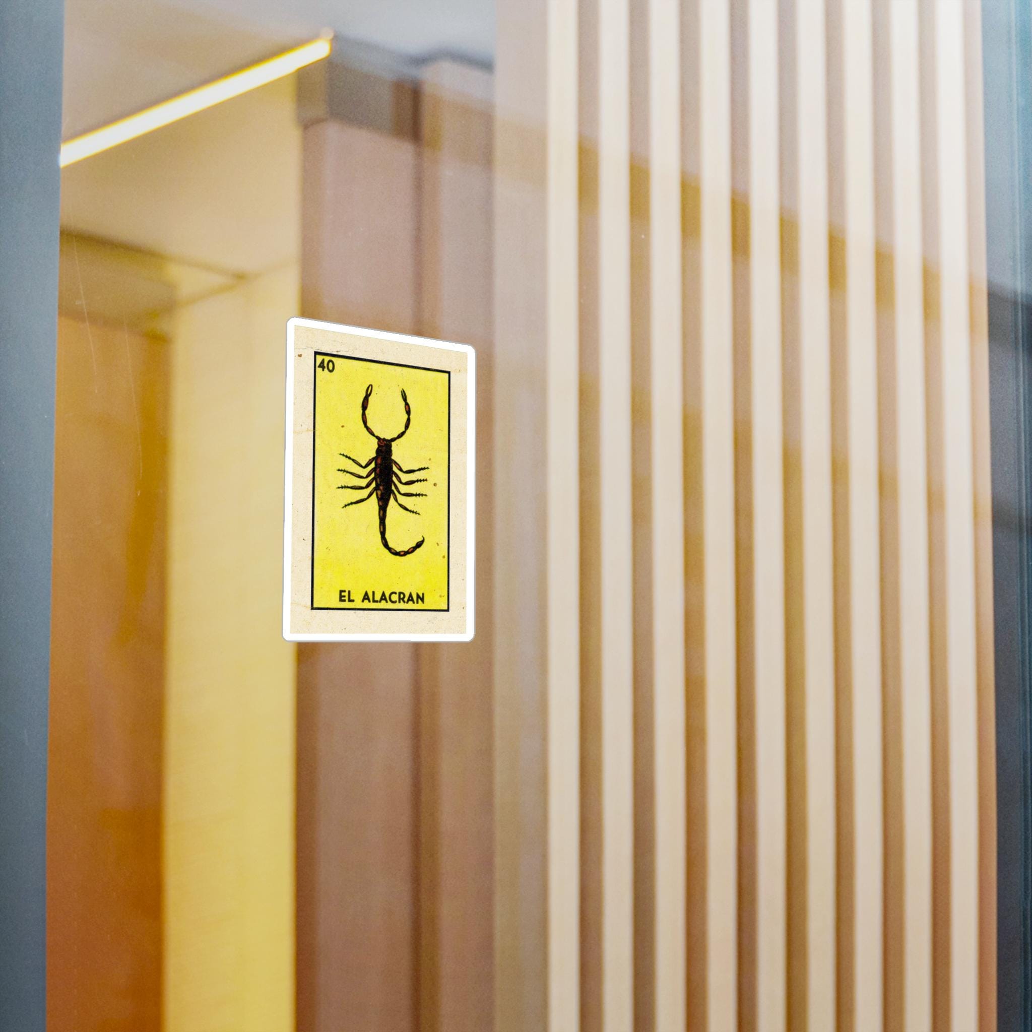 El Alacran Loteria original Vintage Version Kiss-cut Vinyl Decal - Etsy