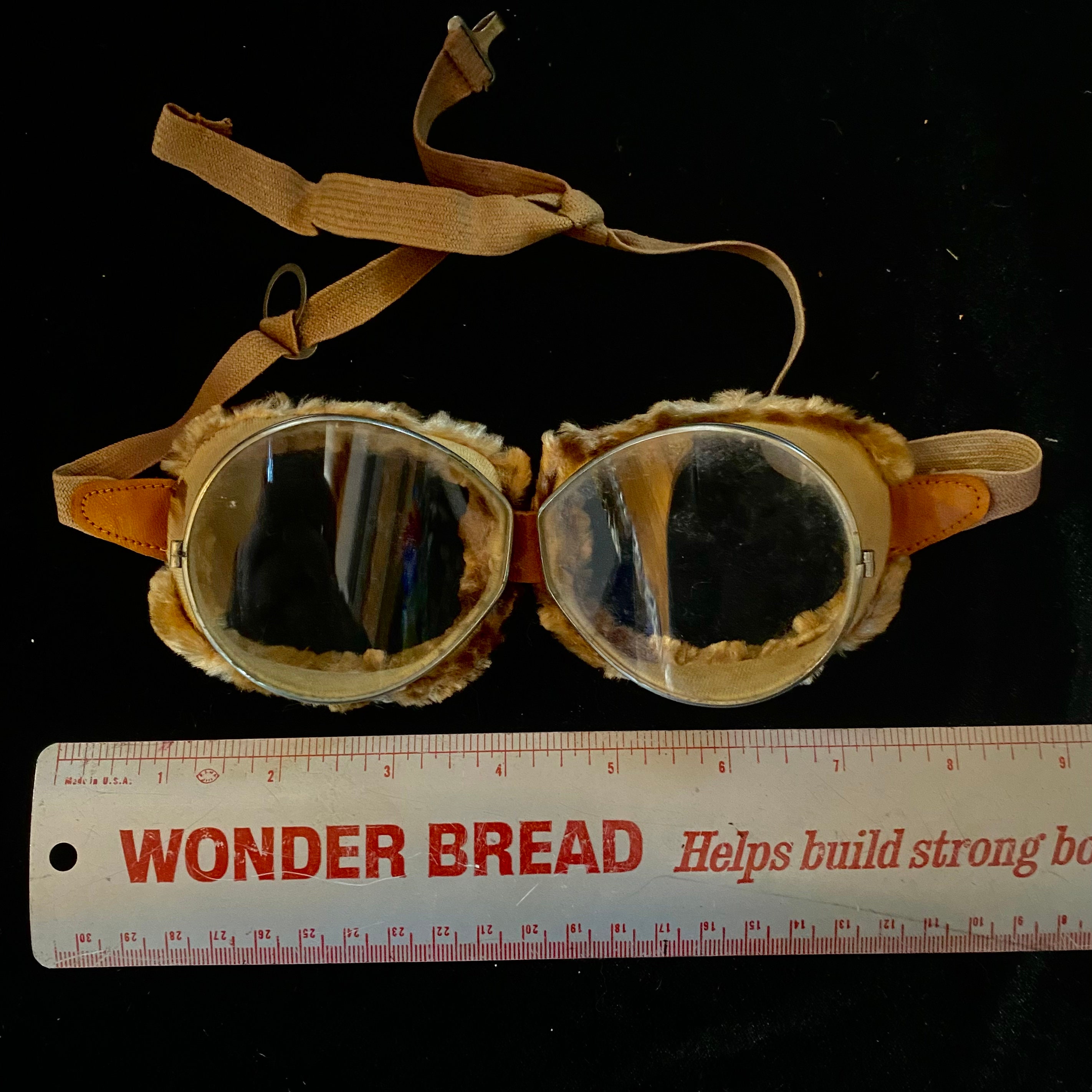 Antique 1920s Fur-lined Driving Goggles - Etsy