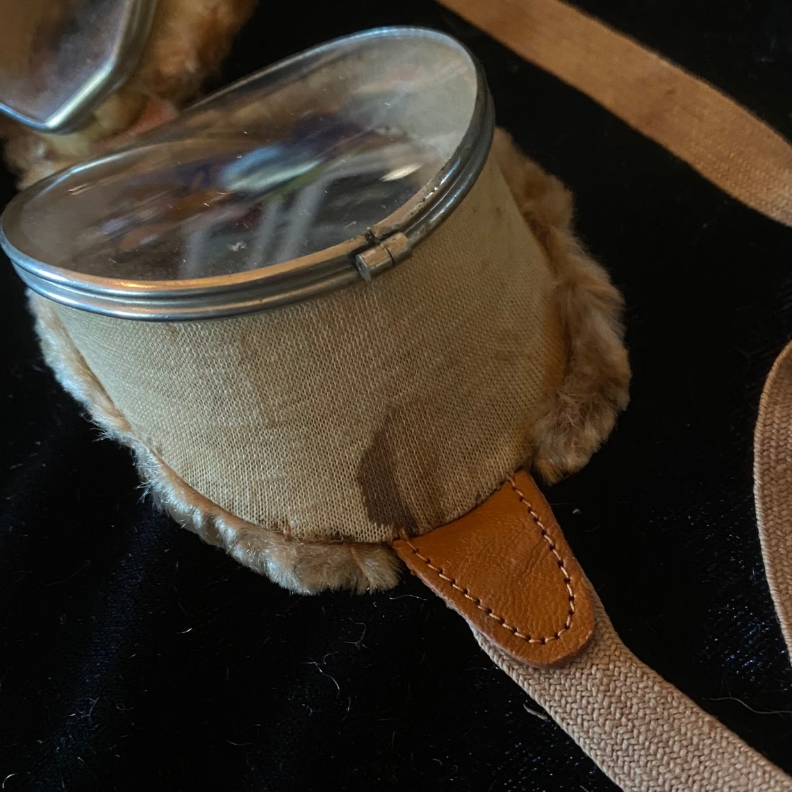 Antique 1920s Fur-lined Driving Goggles - Etsy