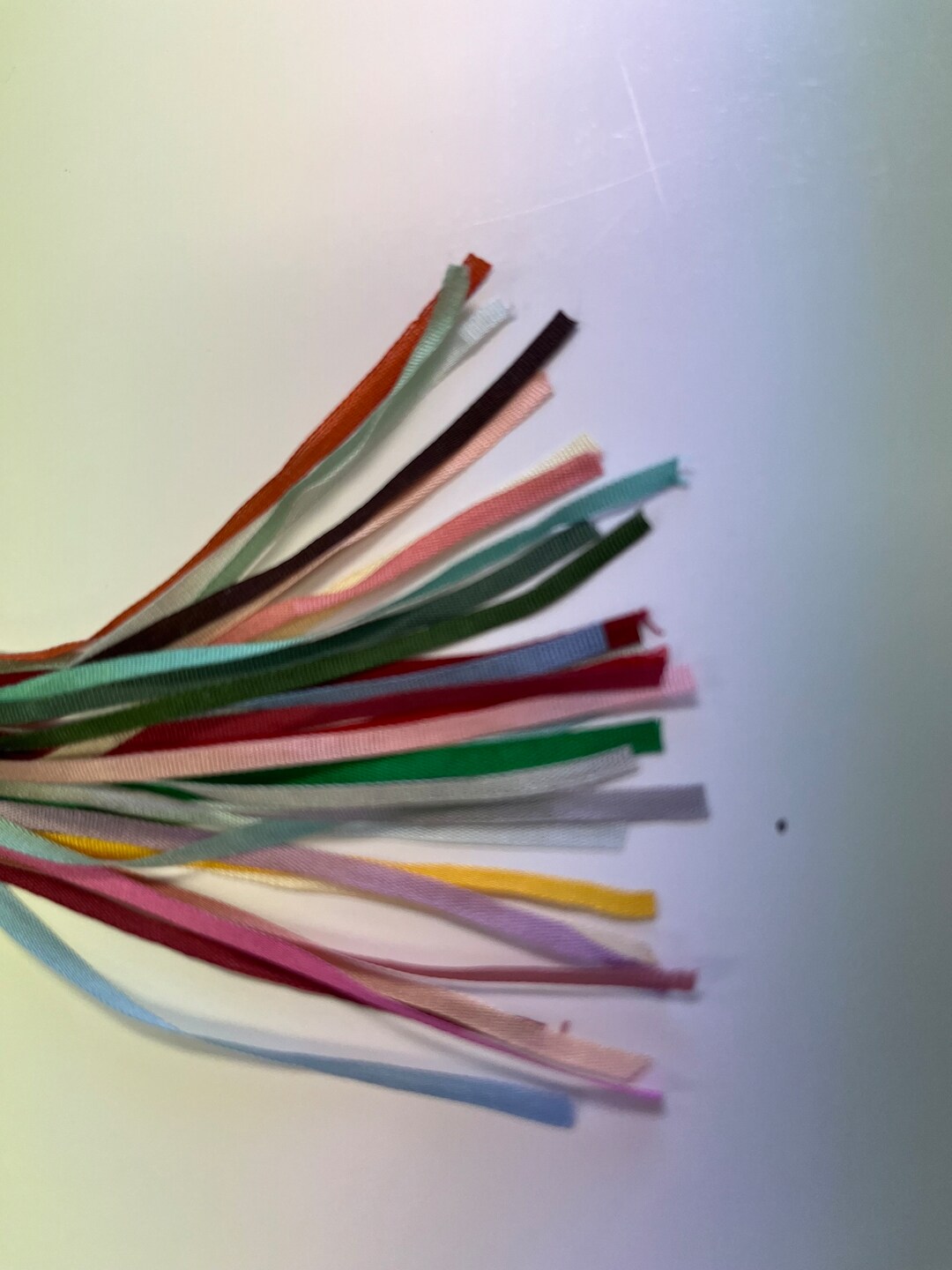 Silk Ribbon 2mm 30 Colors - Etsy