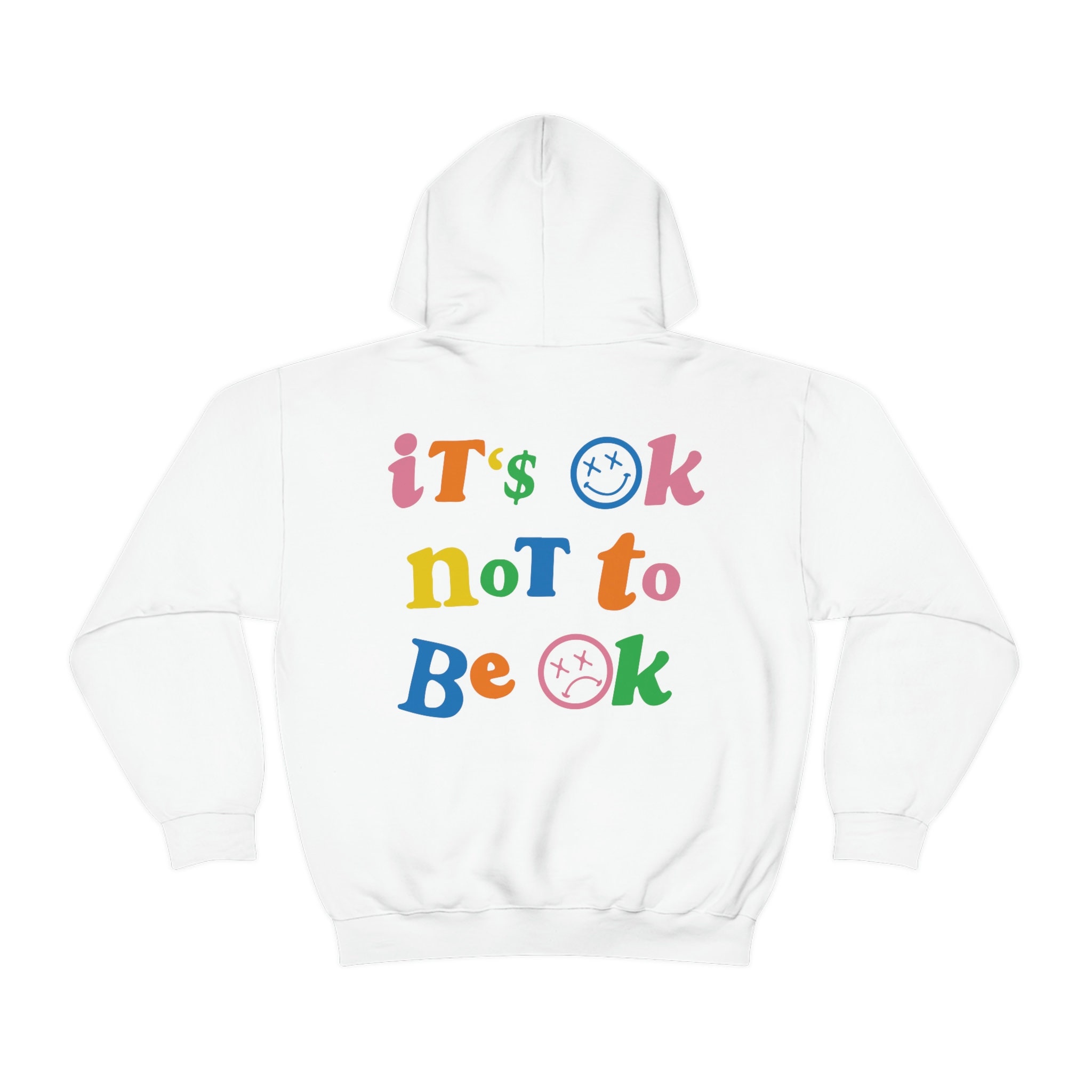 It's Ok to Be Not Ok Hoodie, Aesthetic Hoodie, Mental Health Awareness ...