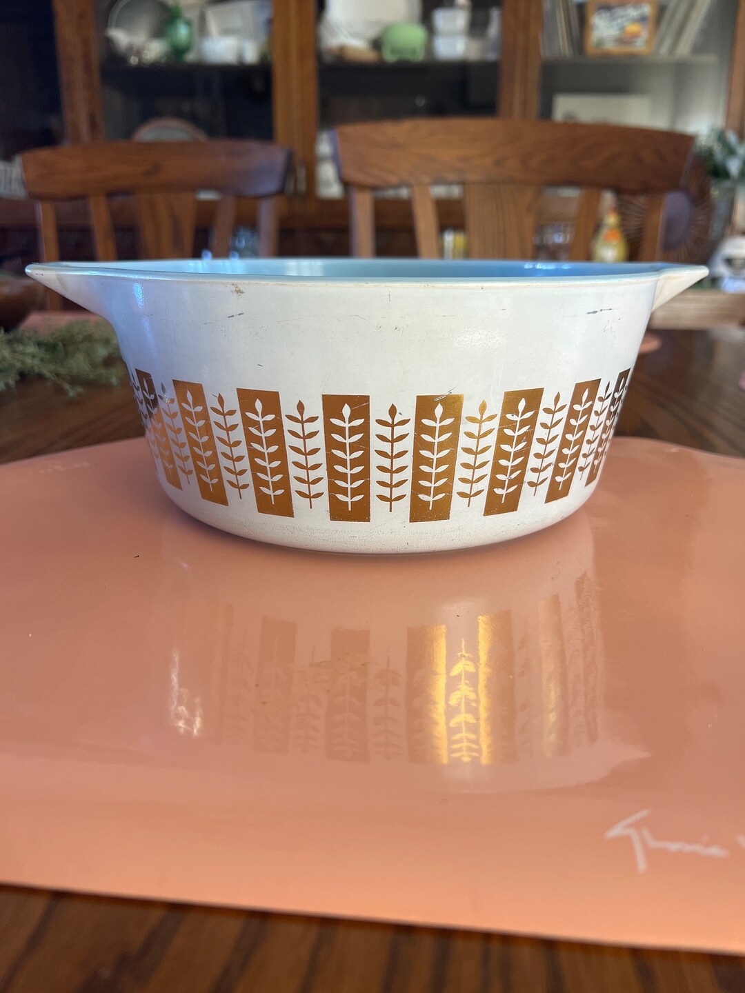 Pyrex Delphite Blue Casserole - Etsy
