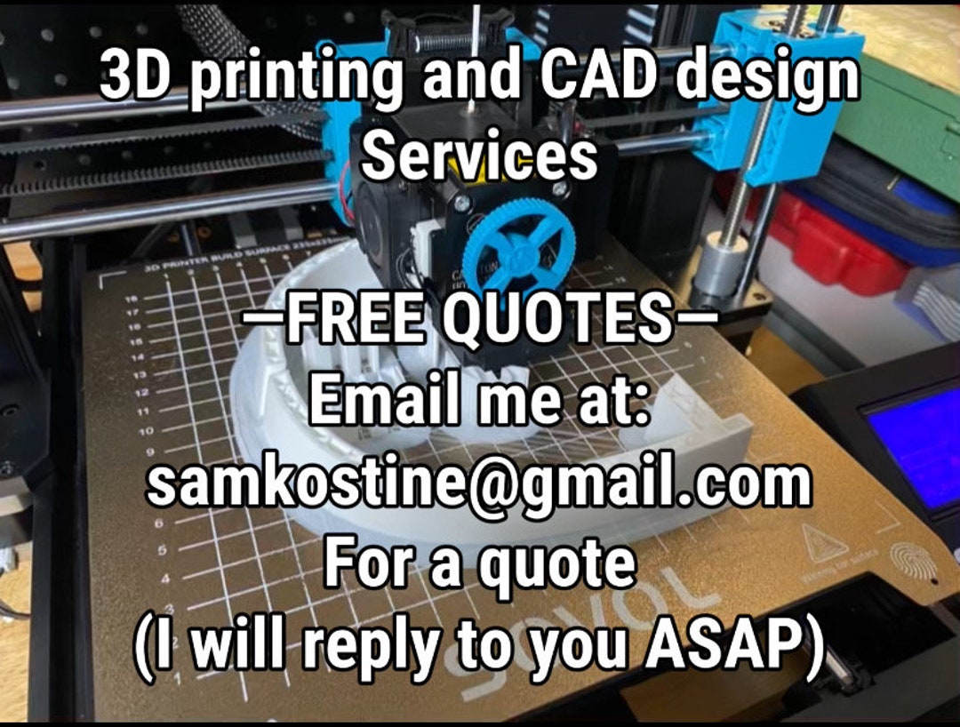 Custom 3D Printing Services and CAD Design - Etsy