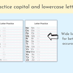 Handwriting Practice Sheet, Alphabet, Sentence, Writing Practice, for ...