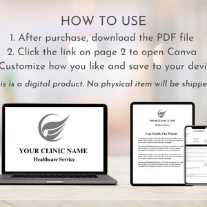 New Patient Form, Bundle, Minimalist, Medical Clinic, Dentist Office ...
