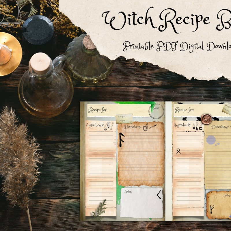 Witch Own Recipe Book - Etsy