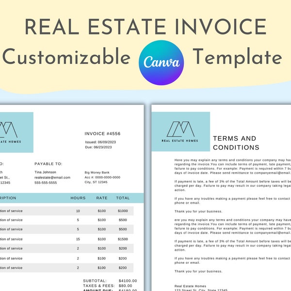 Invoice Remodeling Template - Etsy