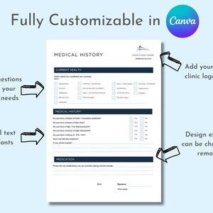 New Patient Form, Modern Medical Forms Bundle, Clinic Document, Dentist ...