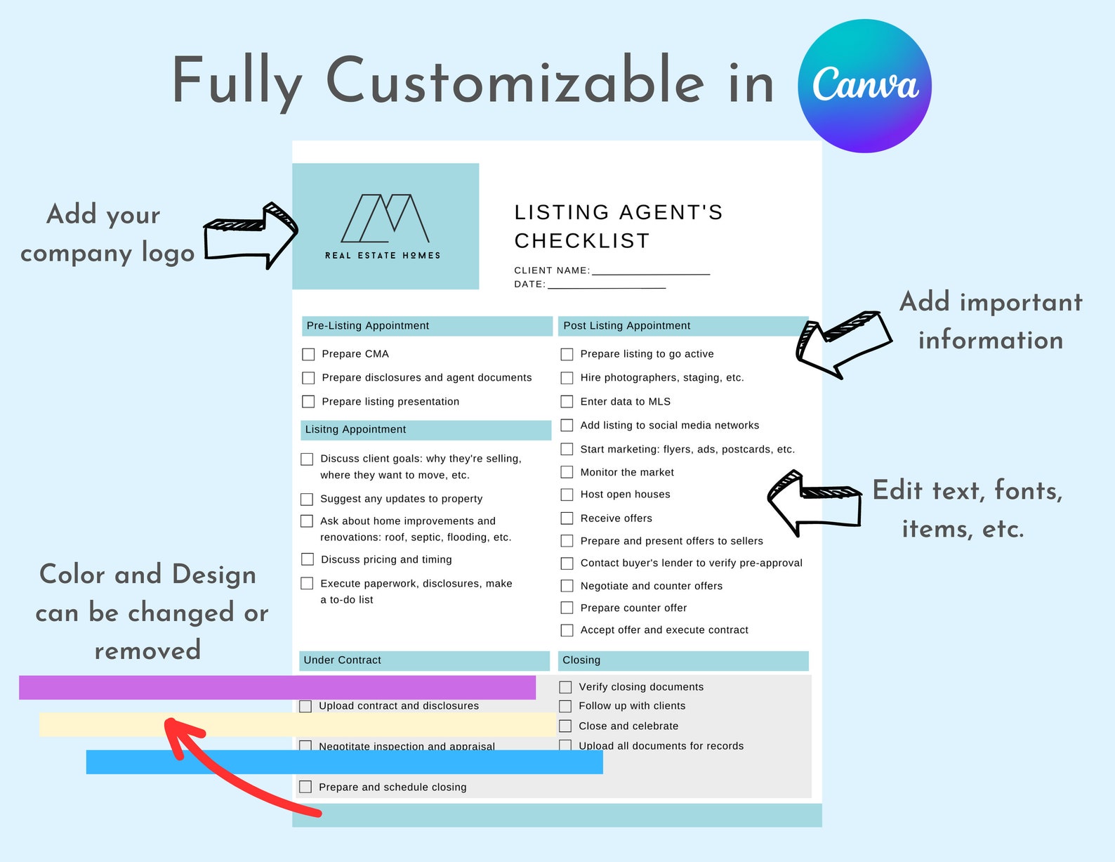Real Estate Seller Forms, Home Sale Documents, for Agents, Small ...