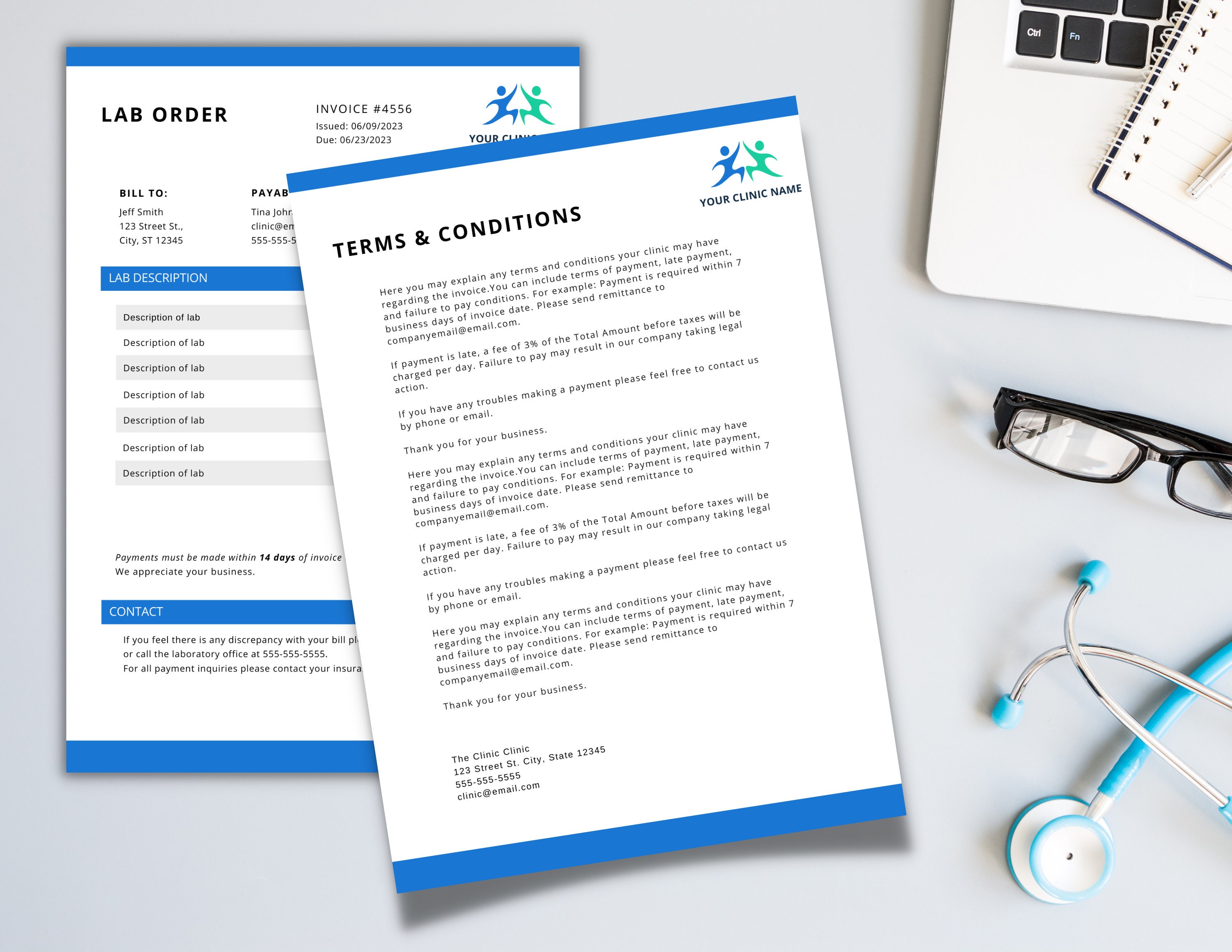 Family Clinic, Medical Forms Template, New Patient Intake, Adults and ...