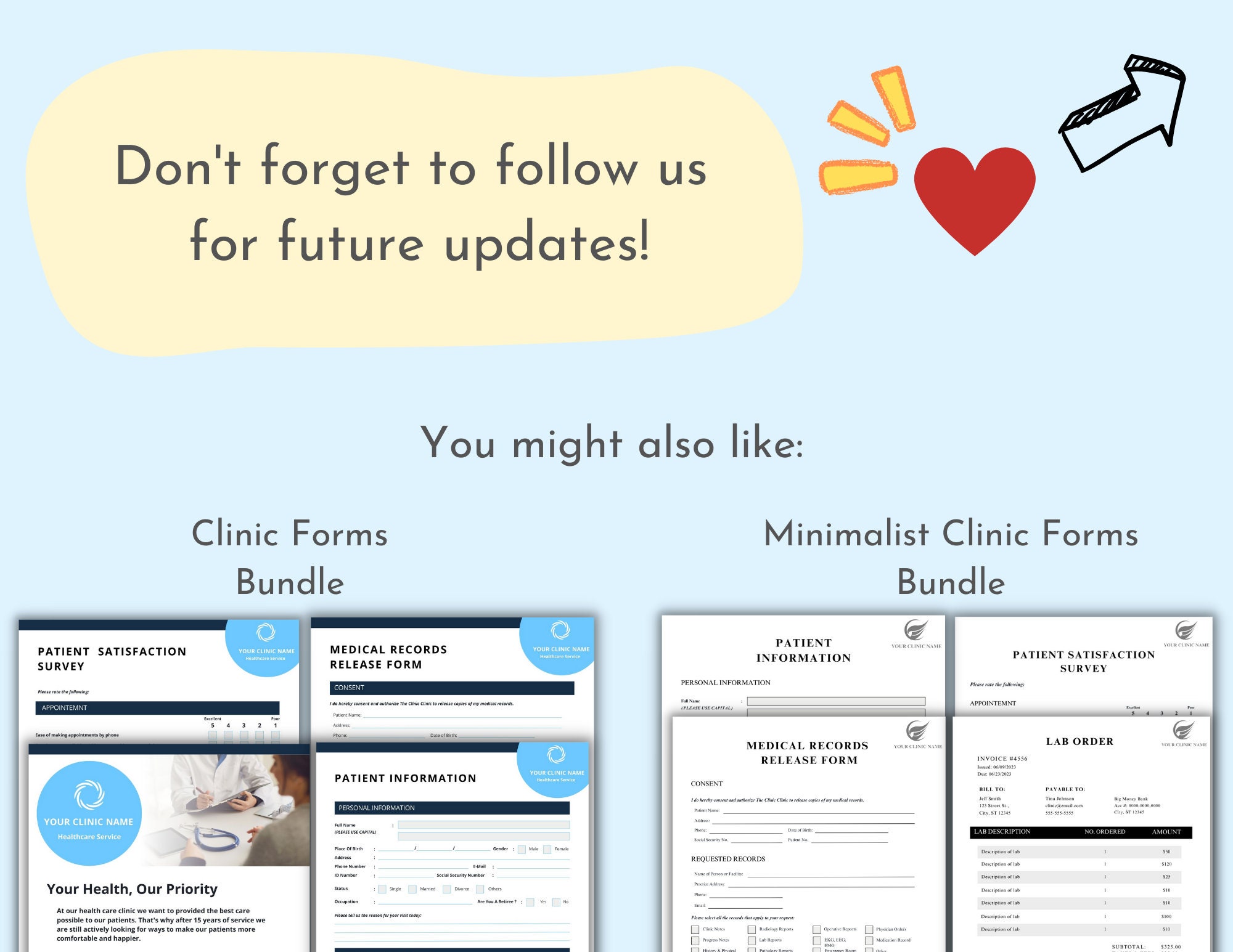 New Patient Form, Minimalist, Medical Clinic, Dentist Office, Canva ...
