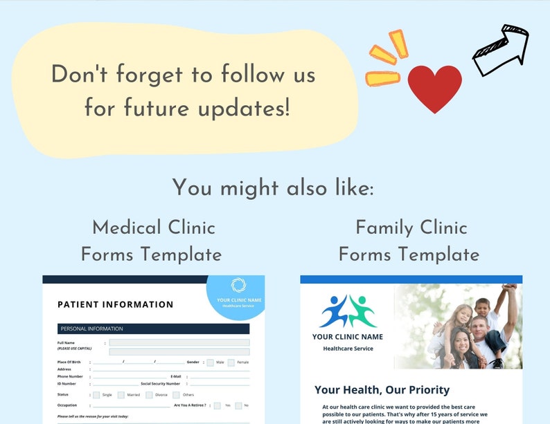 Medical Clinic Email Signature, Doctor Office Email Header, Editable ...