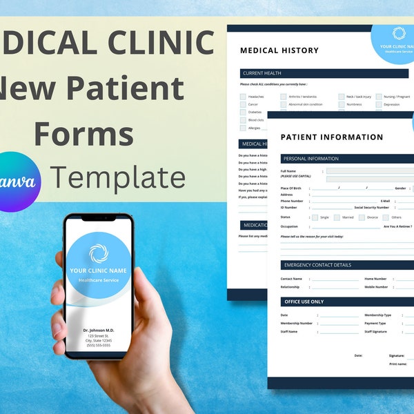 Dental Office New Patient Forms - Etsy