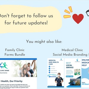 New Patient Form, Modern Medical Forms Bundle, Clinic Document, Dentist ...