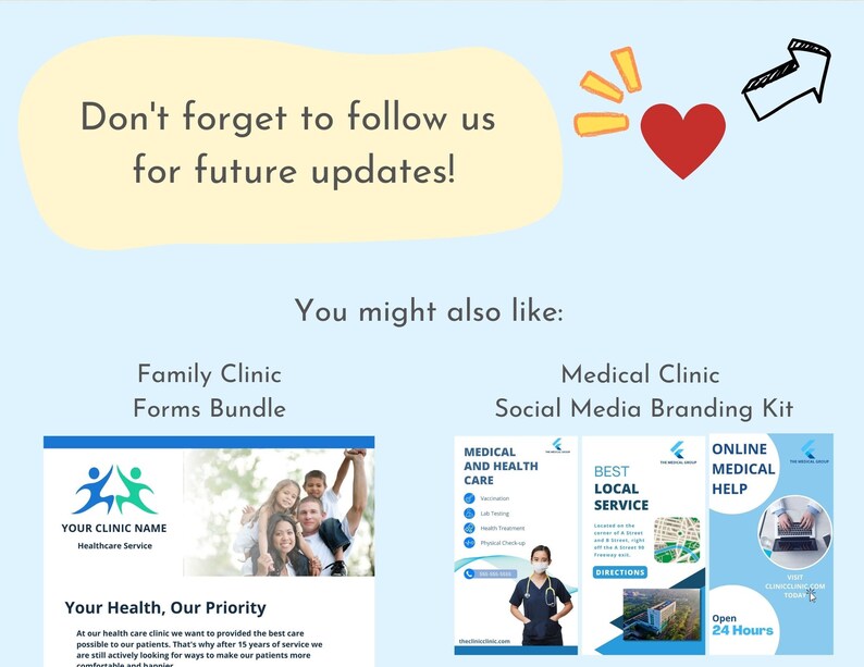 New Patient Form, Modern Medical Forms Bundle, Clinic Document, Dentist ...