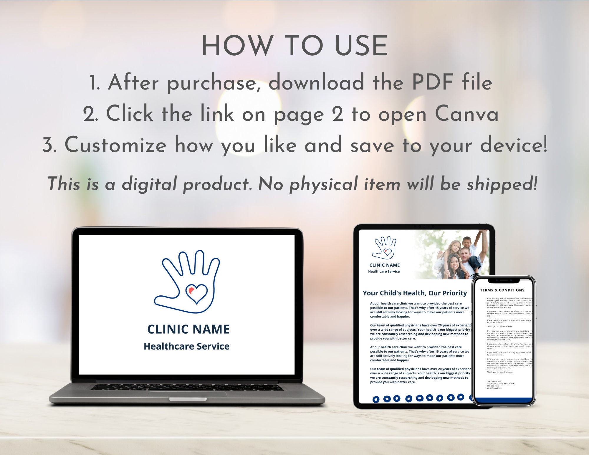 Pediatric Clinic Forms Bundle, Canva Template, New Child Patient ...
