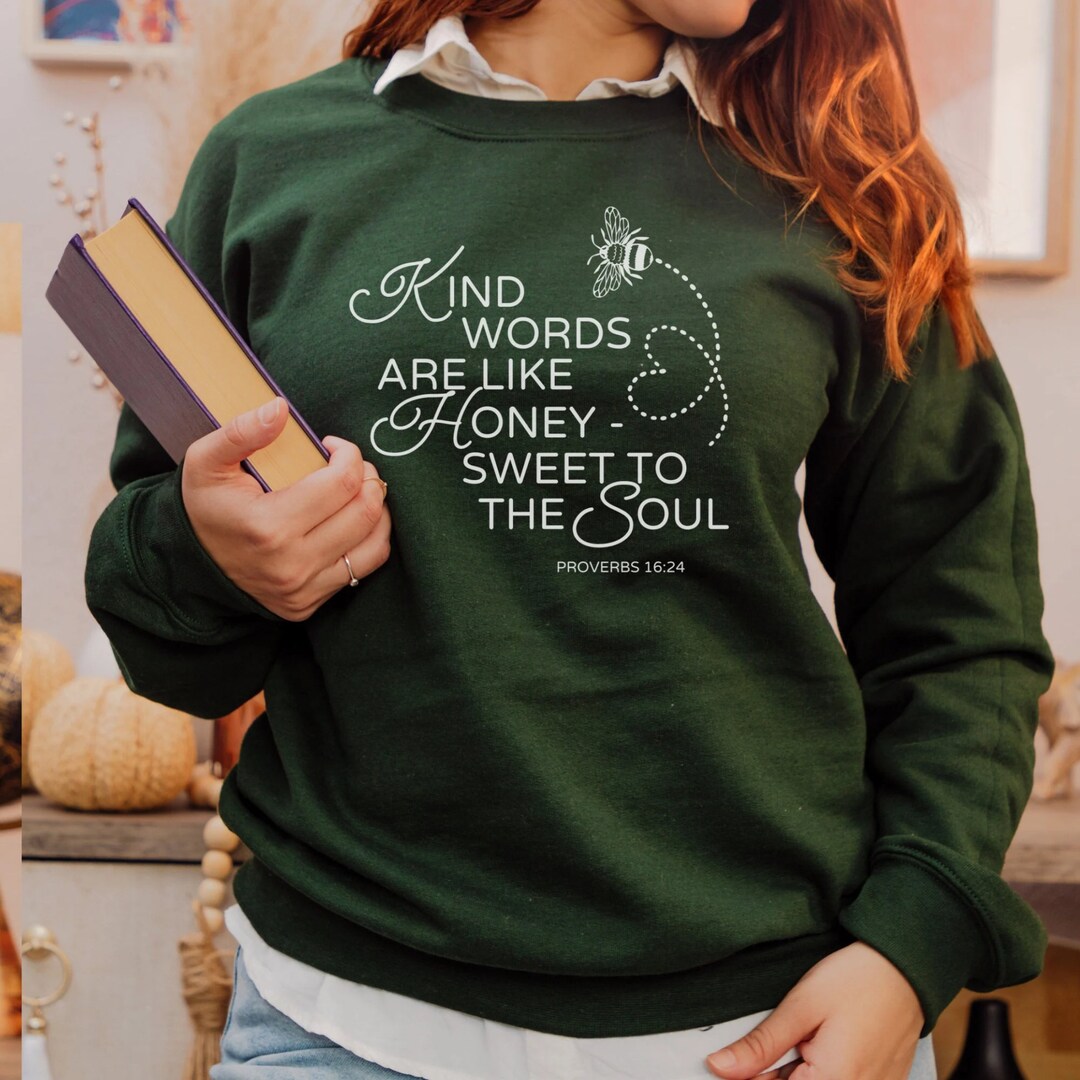 Christian Scriptures Sweatshirt, Kindness Shirt, Bible Verse Pullover ...
