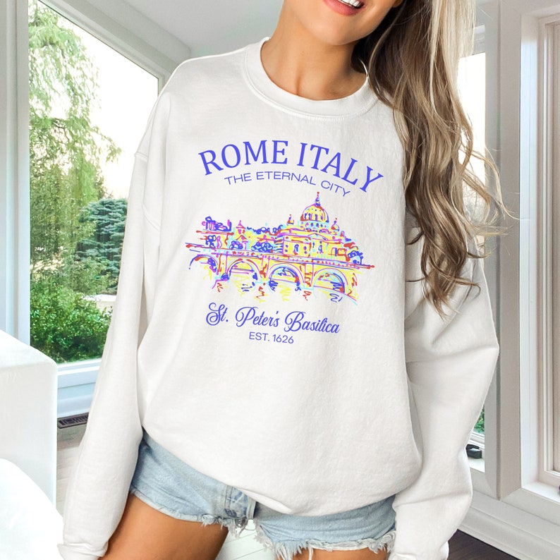 St Peter's Basilica, Rome Italy Sweatshirt, Rome Travel Sweater, Visit ...