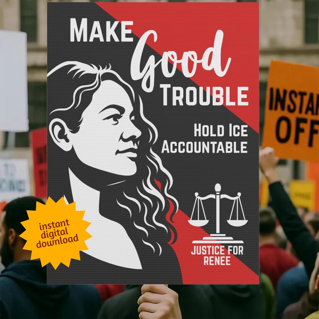 Anti Ice Political Protest Printable Digital Download, Justice for ...