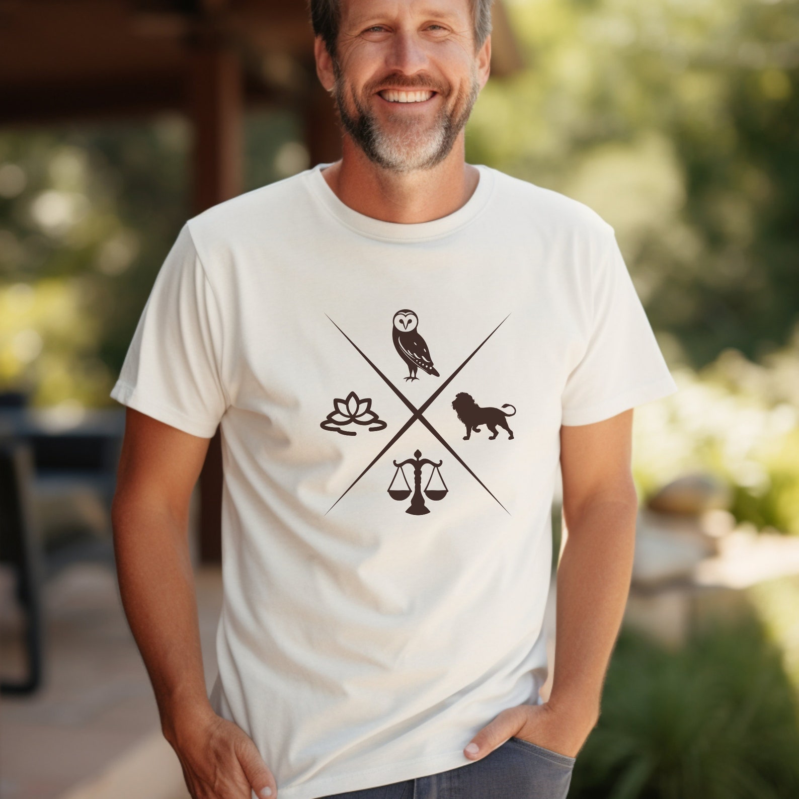 Stoic Tshirt, Four Cardinal Virtues of Stoicism T-shirt, Minimalist ...