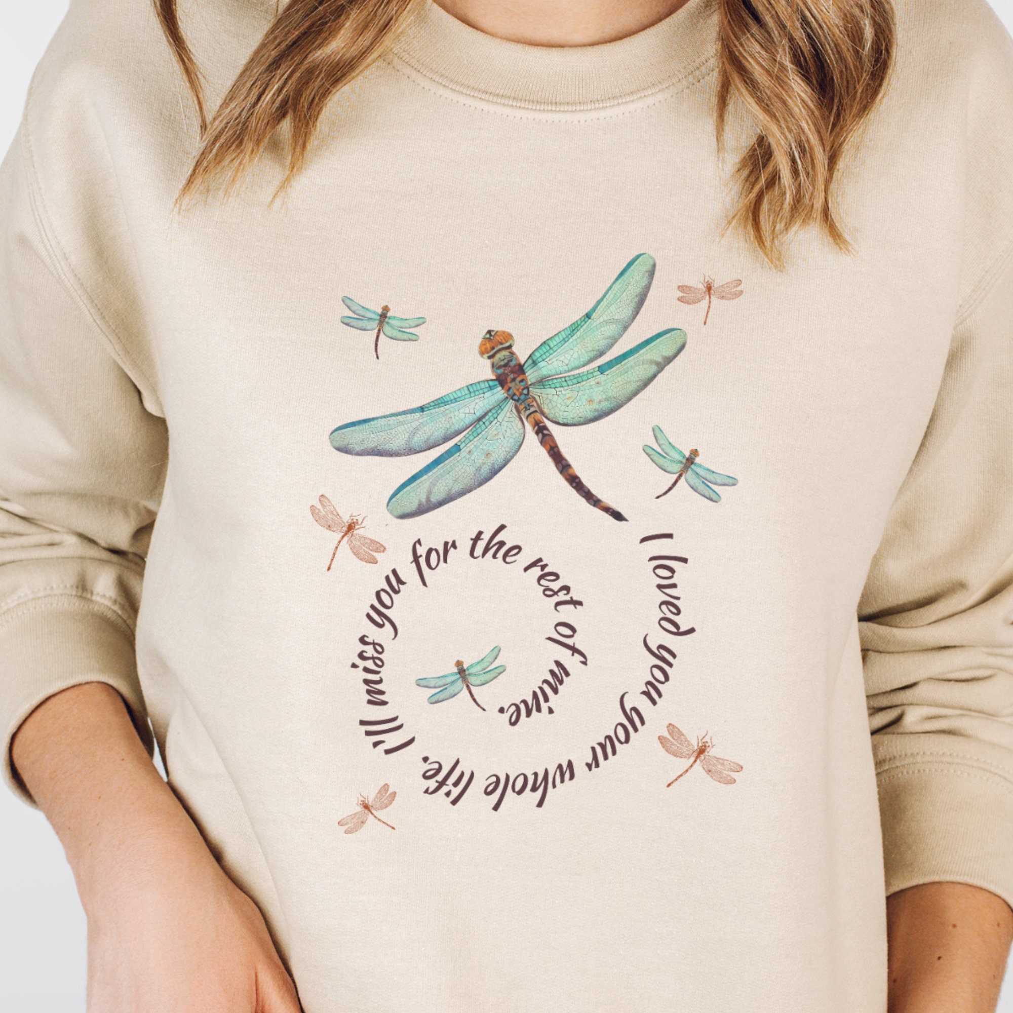 In Memorial in Loving Memory Dragonfly Sweatshirt, Rest in Peace in ...