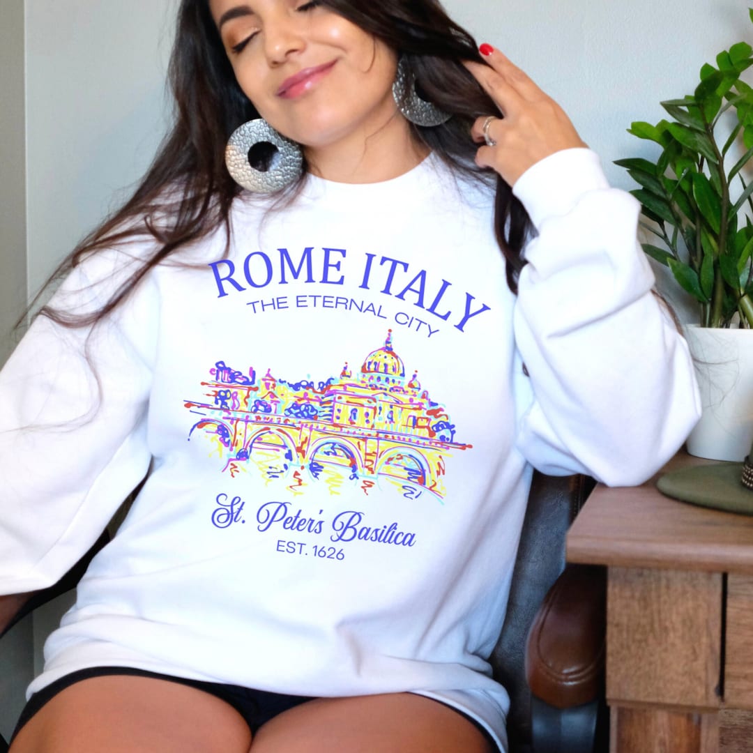 St Peter's Basilica, Rome Italy Sweatshirt, Rome Travel Sweater, Visit ...