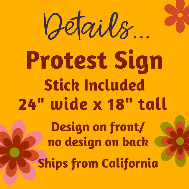 Anti Ice Political Protest Sign With Stick, 18" X 24" Resist Protest ...