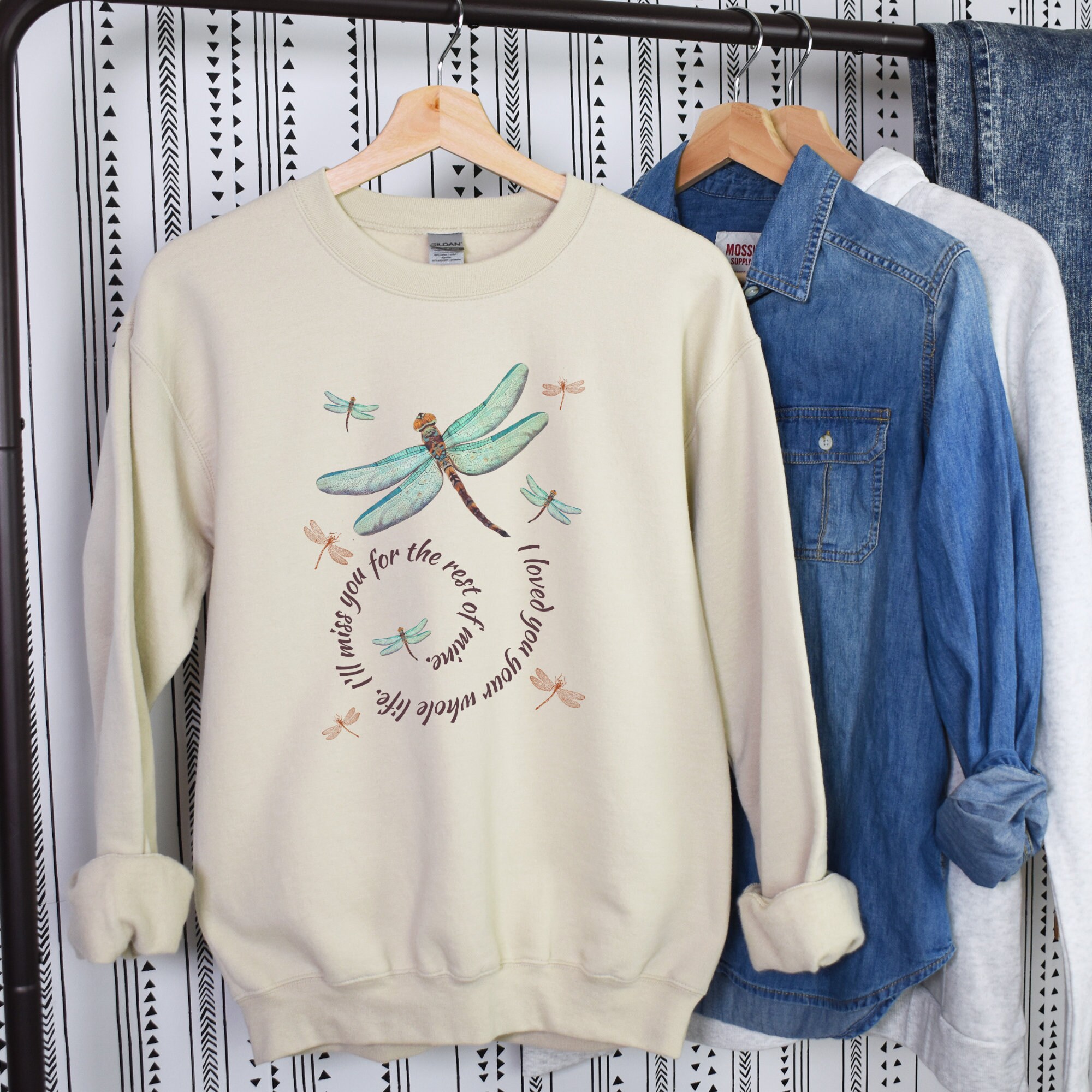 In Memorial in Loving Memory Dragonfly Sweatshirt, Rest in Peace in ...