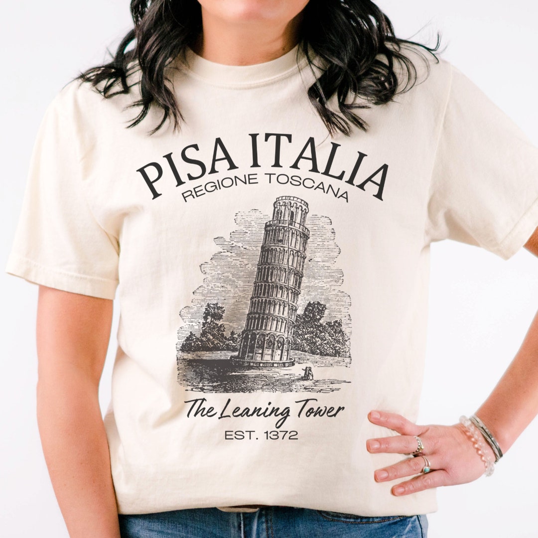 Vintage Leaning Tower of Pisa Italy Tshirt Retro Visit - Etsy