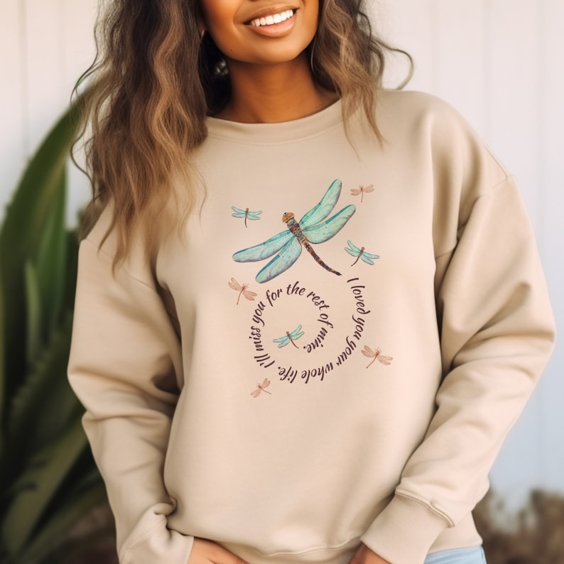 In Memorial in Loving Memory Dragonfly Sweatshirt, Rest in Peace in ...
