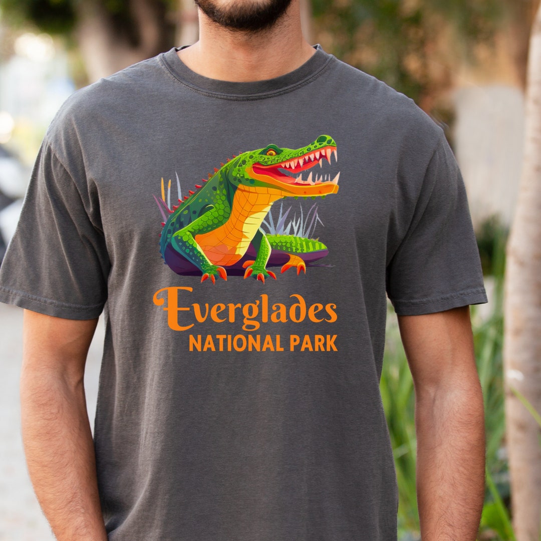 Everglades National Park Alligator Tshirt, Visit Florida 100% Cotton ...