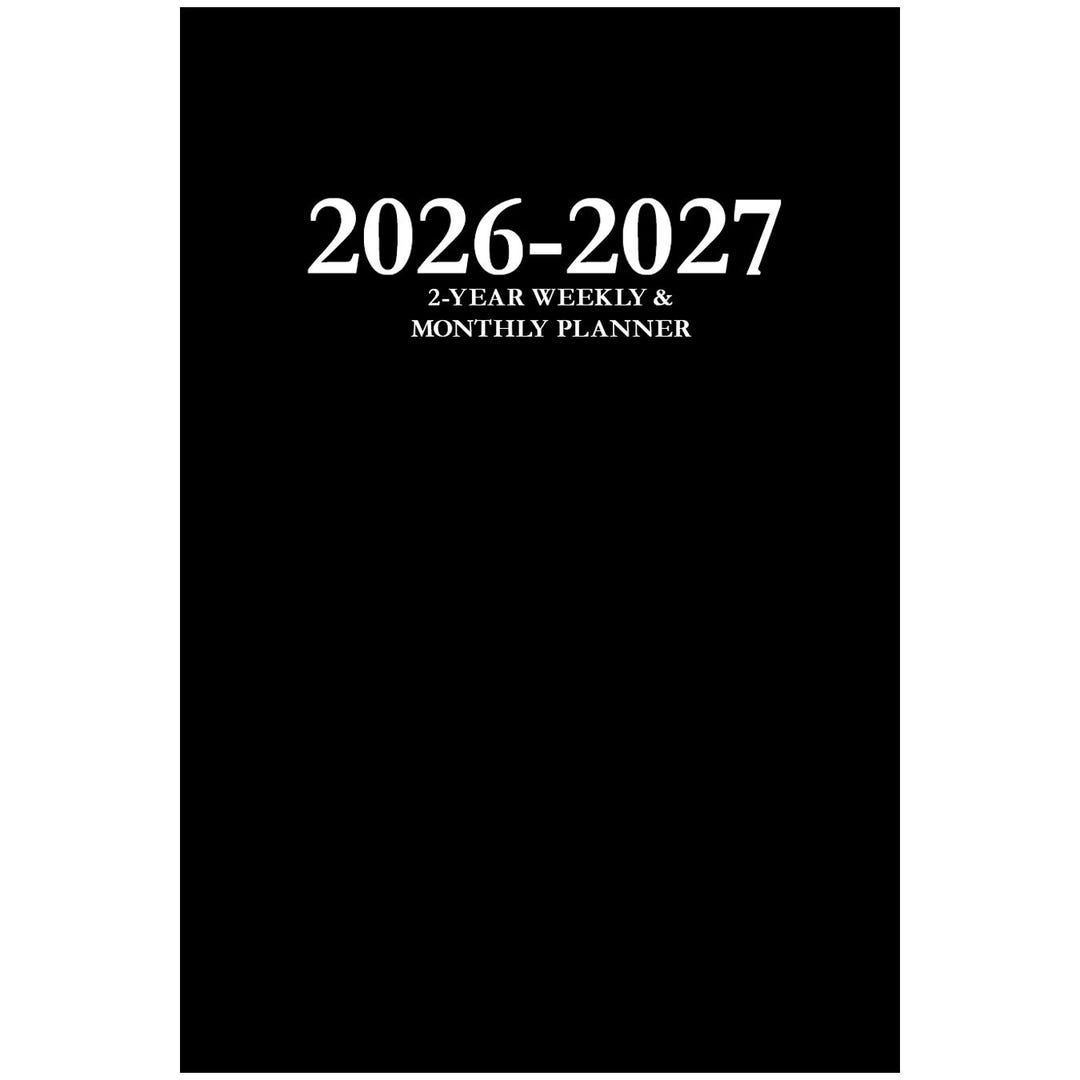 2026-2027 Daily, Weekly, Monthly Planner: Minimalist Black 6x9 ...