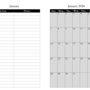 2024 Vintage-retro White Polka Dot Calendar / Planner 6x9 Paperback - Etsy