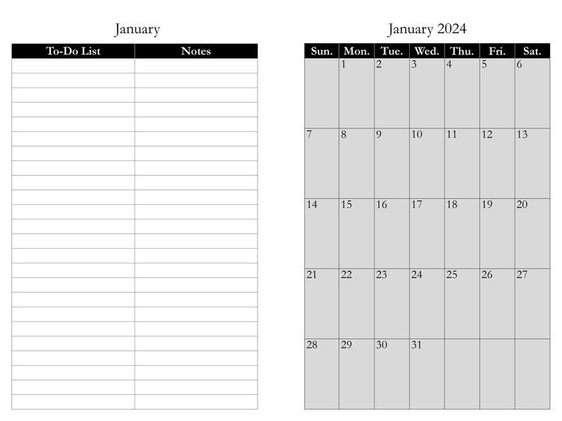 2024 Vintage-retro White Polka Dot Calendar / Planner 6x9 Paperback - Etsy