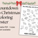 PRINTABLE Christmas Countdown Poster, Christmas Countdown Calendar ...