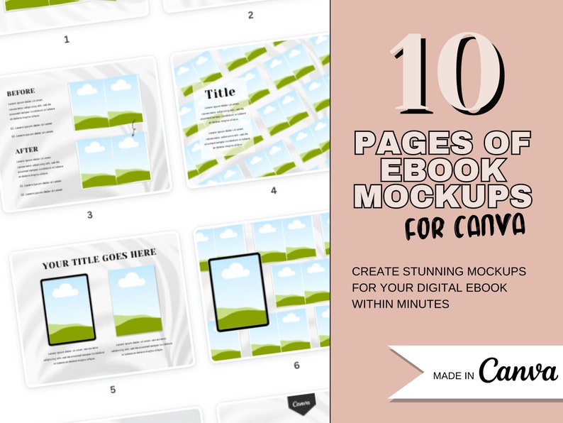 CANVA EBOOK Mockup, Canva Magazine Mockup, Freebie Mockup, Canva ...