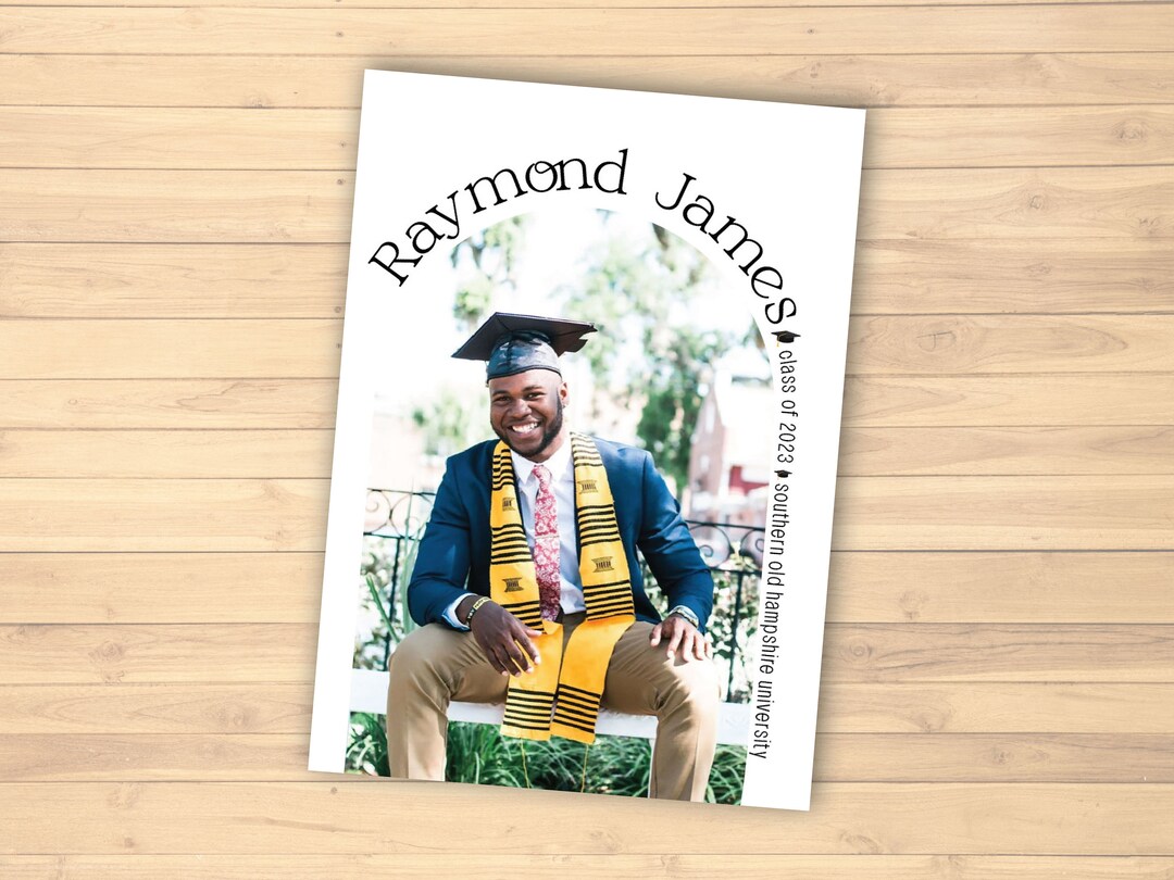 Arch Graduation Announcement | Modern Graduation Card | Graduation ...