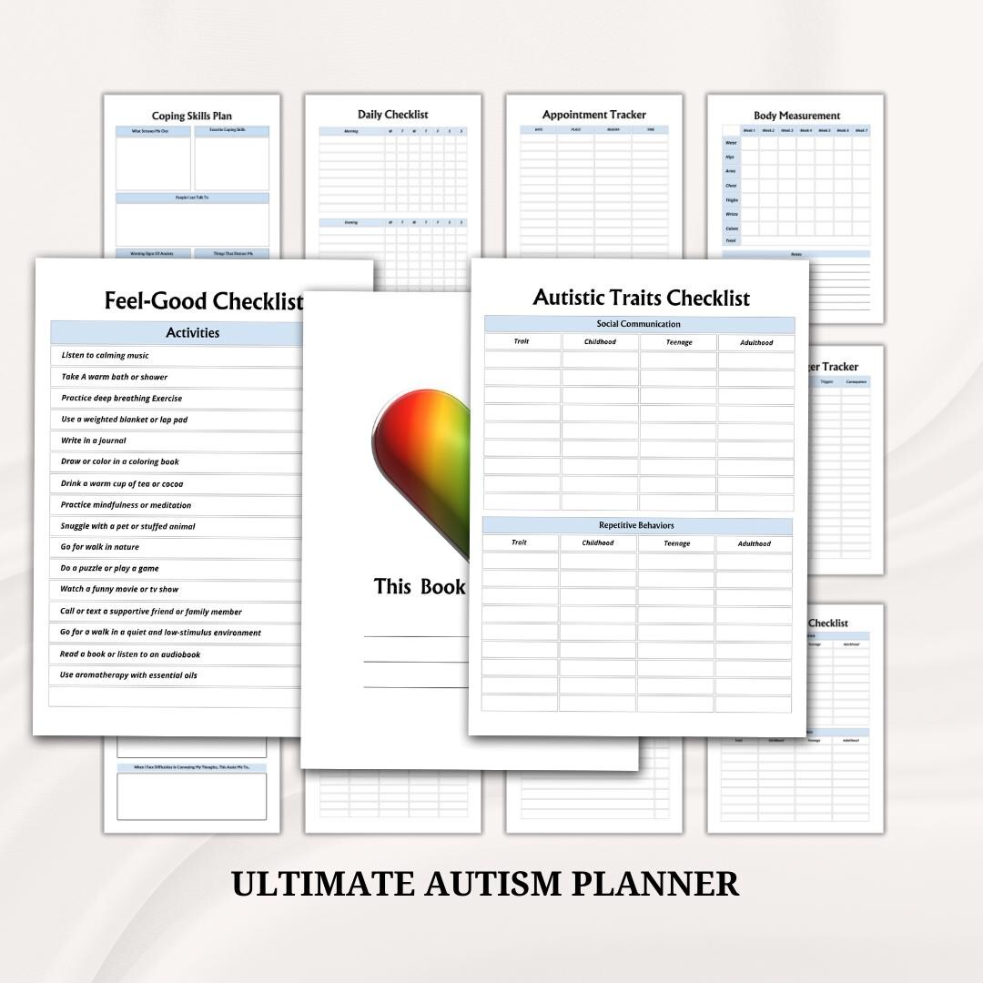 Autism Planner, Daily Organizer, Planner for Autism Parents, Special ...