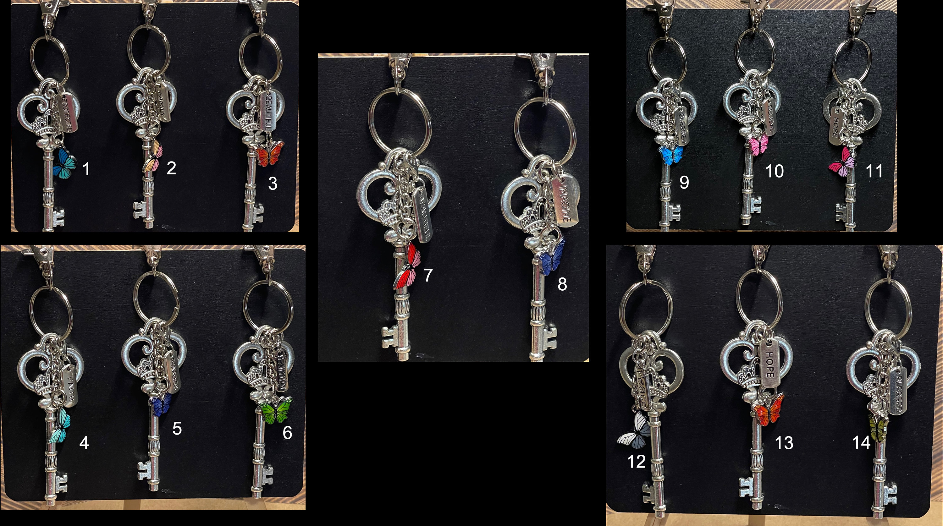 Girl Scouts Bridging to Cadette Silver Key Keychain With Butterfly ...