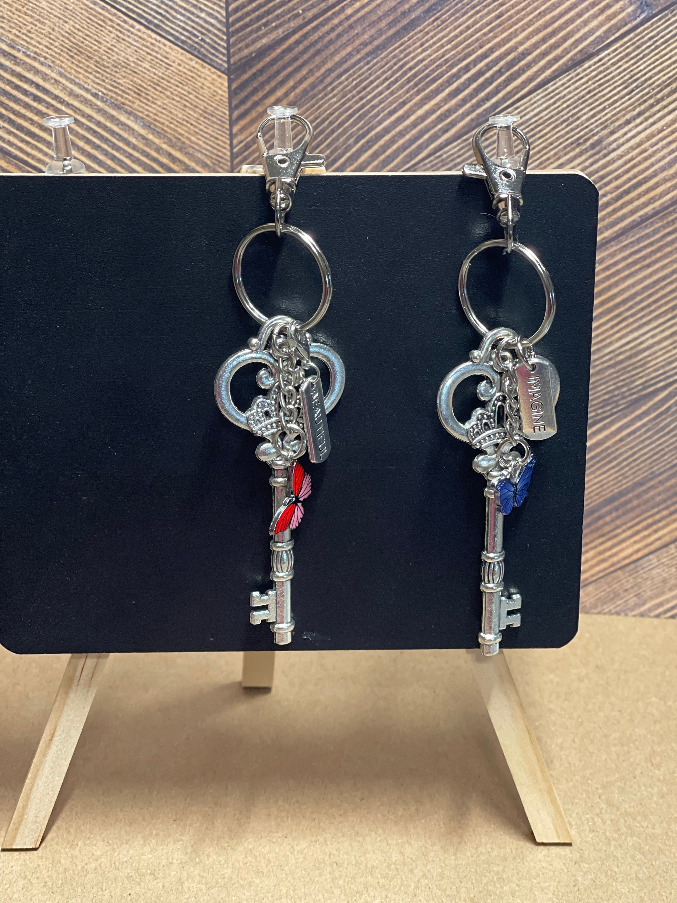 Girl Scouts Bridging to Cadette Silver Key Keychain With Butterfly ...