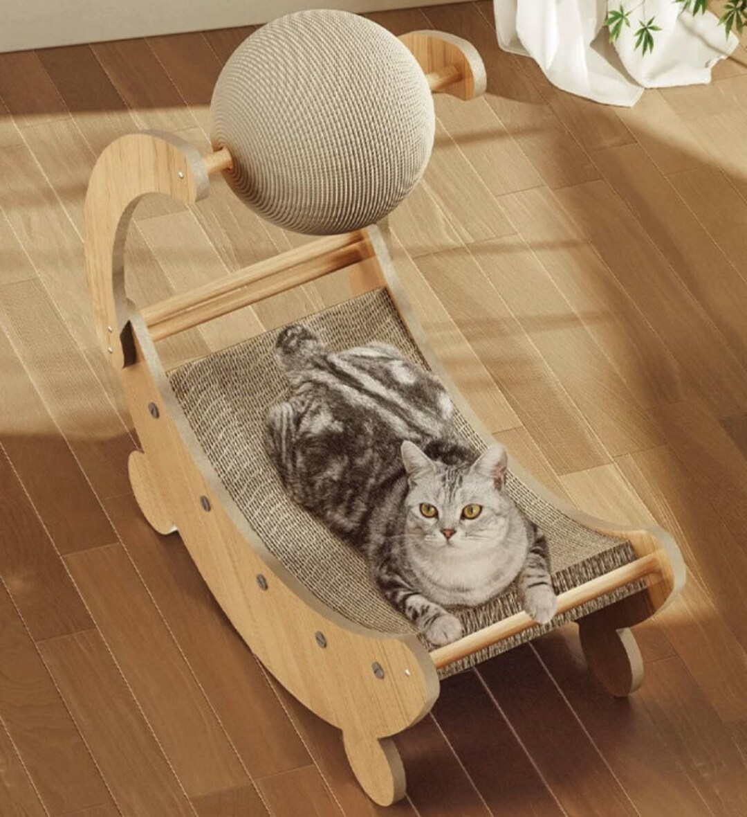 Cat Scratching Board Cat Scratch Pad With Ball. Pet Cat Scratch ...