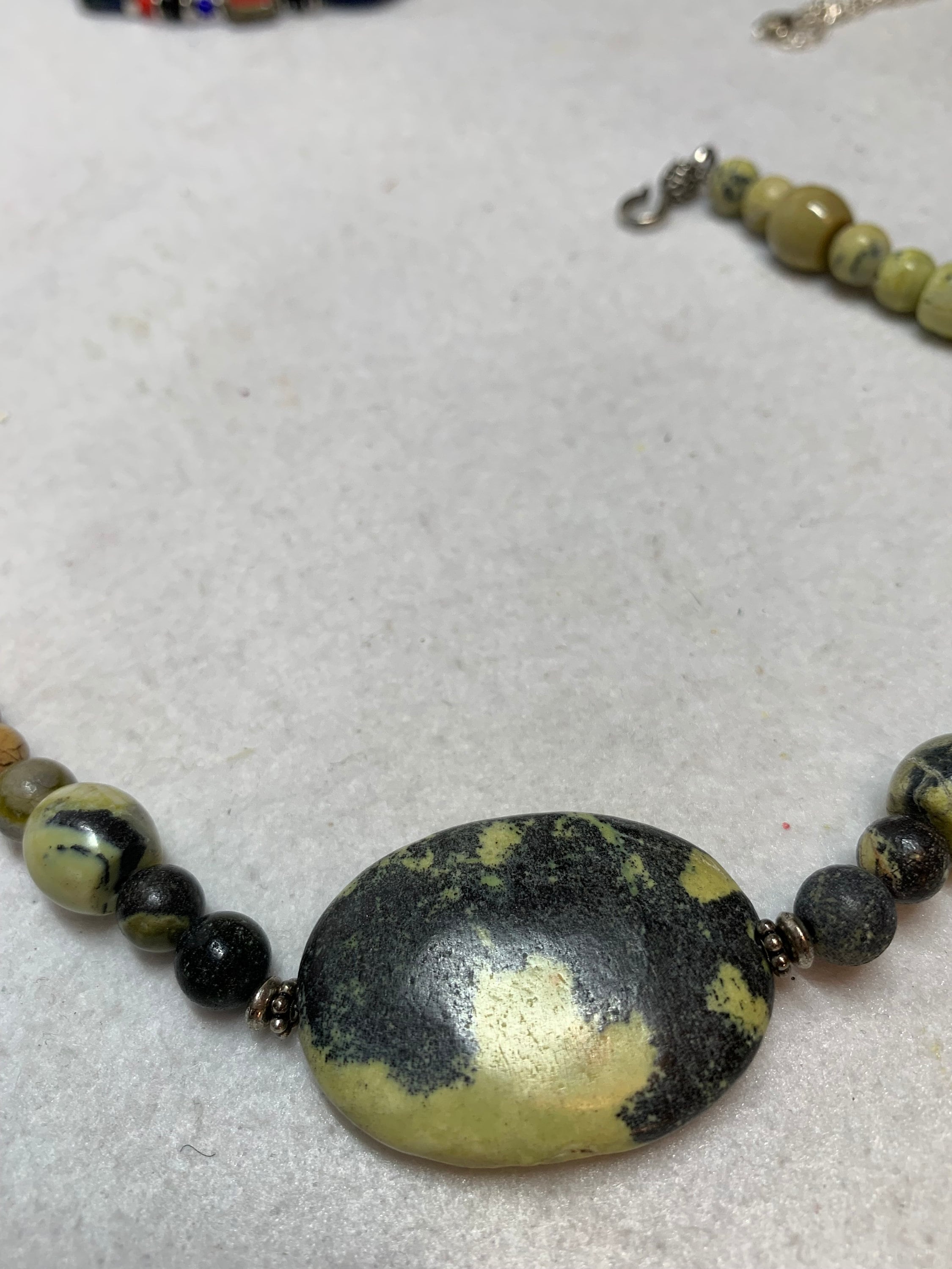 Marble Stone Necklace - Etsy