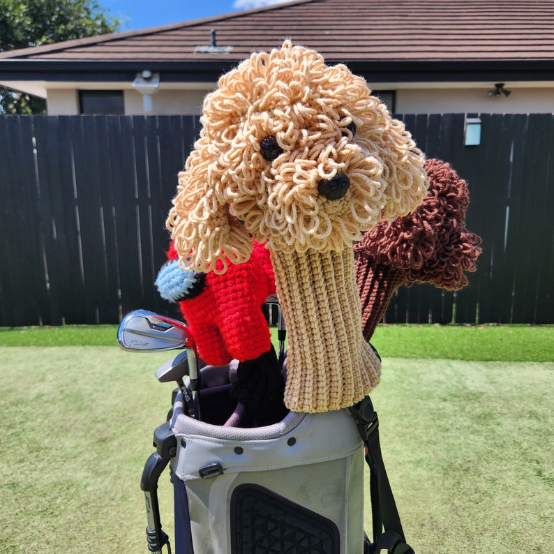 Crochet Pattern for Golf Driver Headcover Fluffy Dog/poodle/cavapoo ...