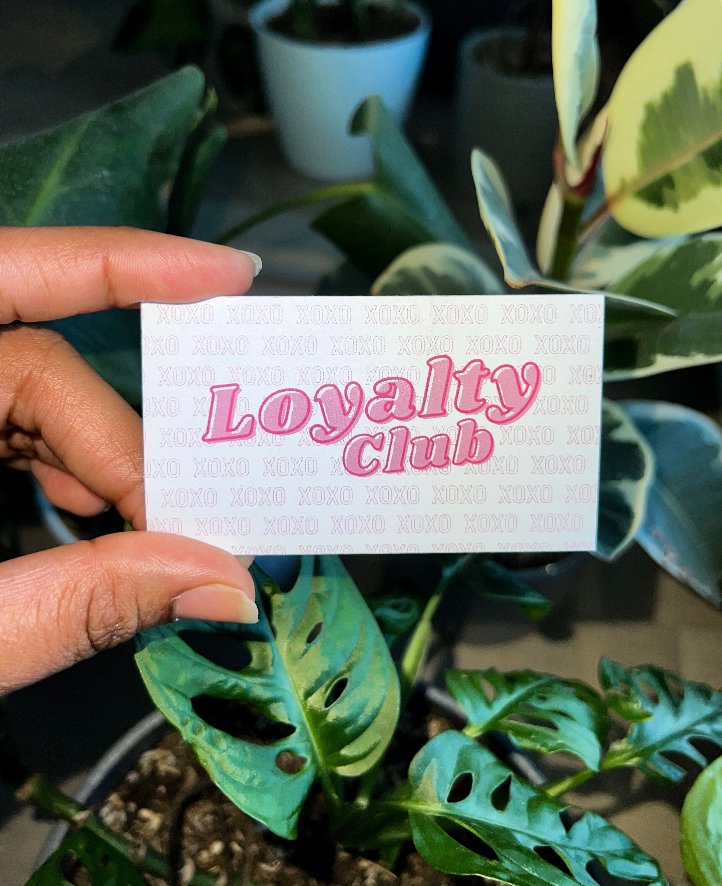 Customizable Loyalty Card, Printable Girly Loyalty Template, Loyalty ...