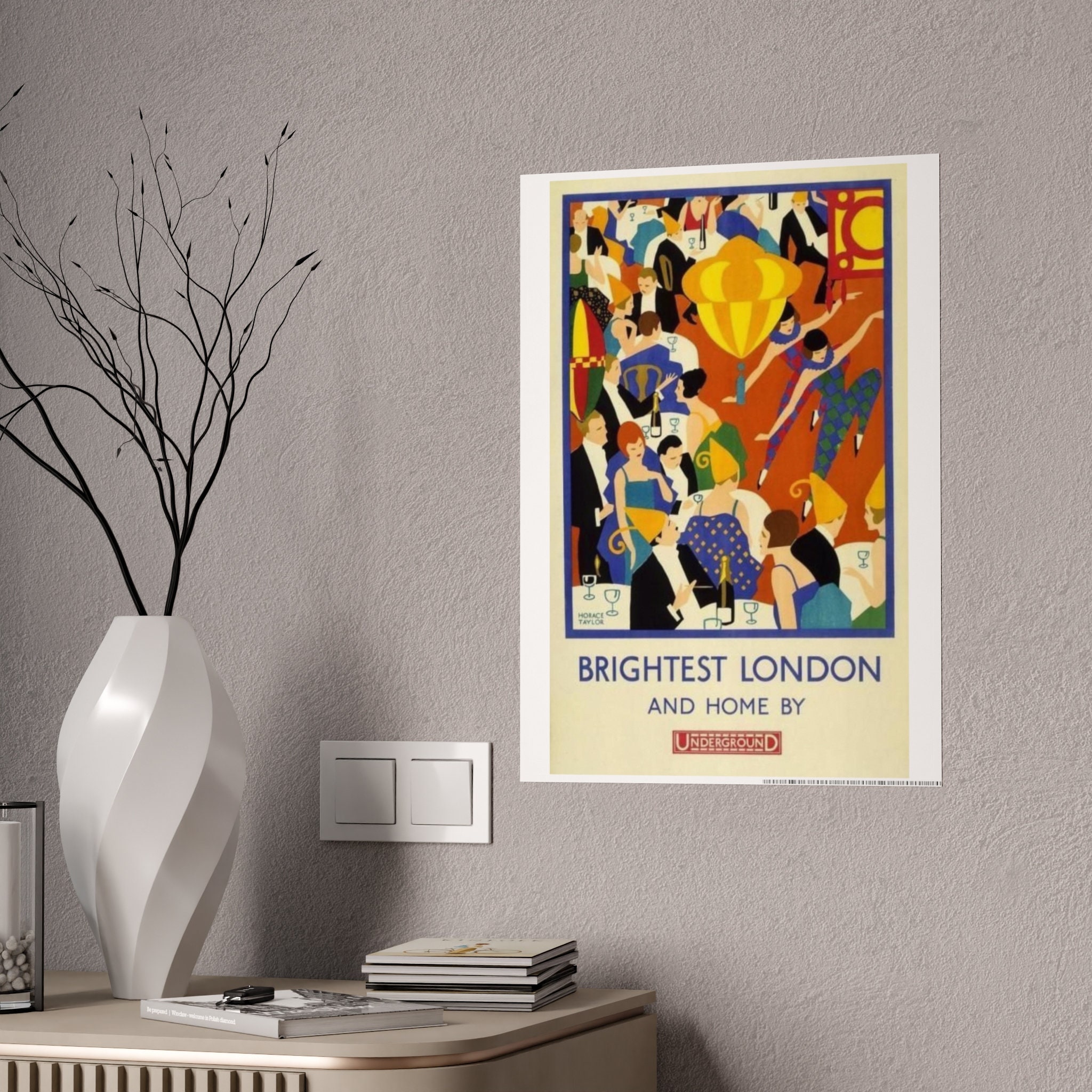 London Underground Poster London England Print Vintage Wall Art Vintage ...